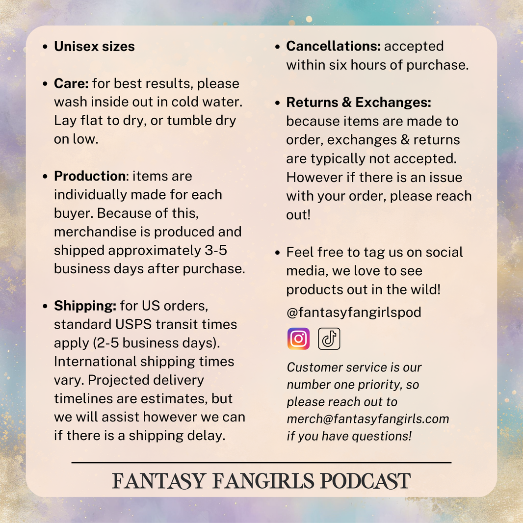 Apparel – Fantasy Fangirls Merch